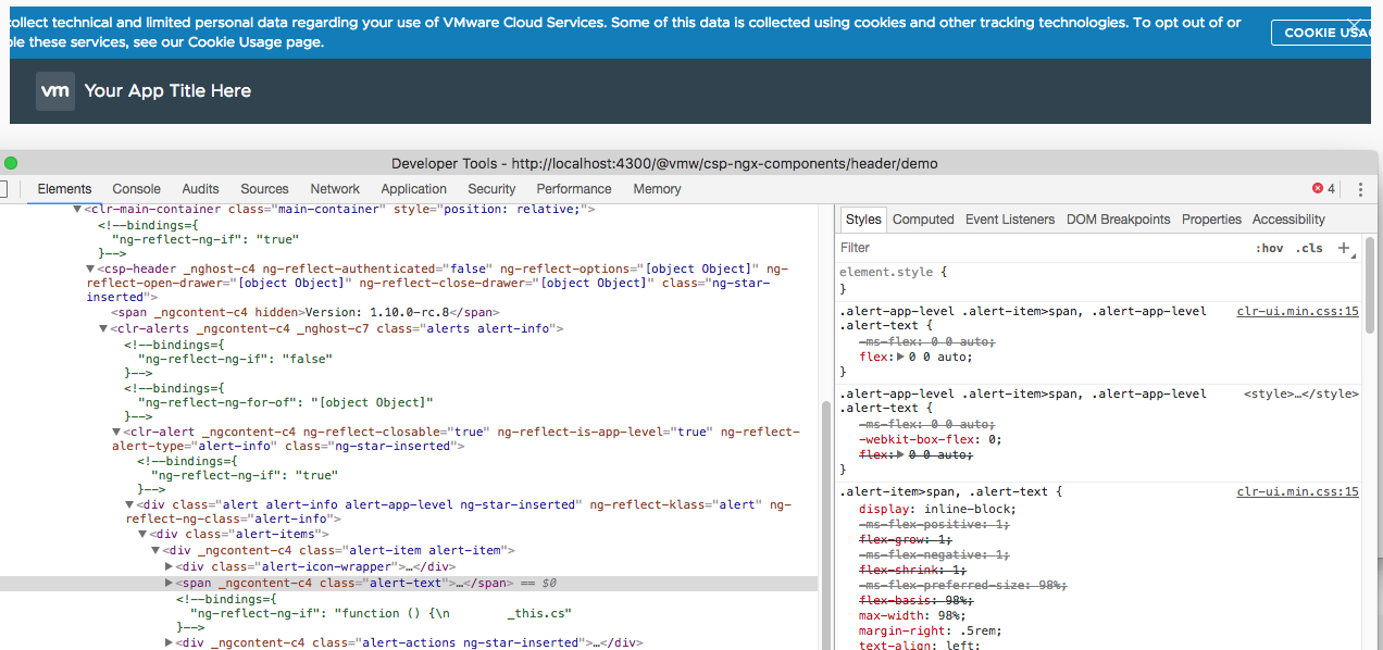 App Level Alert Text Overflows Left And Right Of Container · Issue 2338 · Vmware Archive
