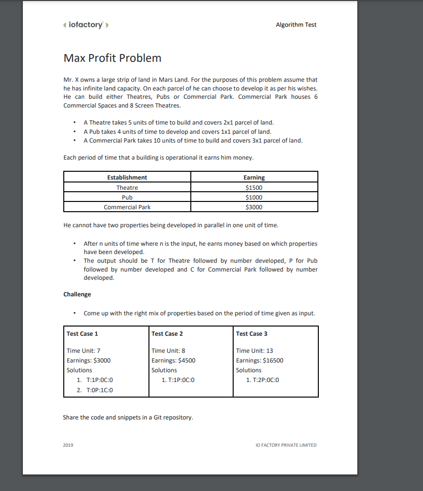 GitHub - aman-tiwari18/iofactory-maxProfit-problem