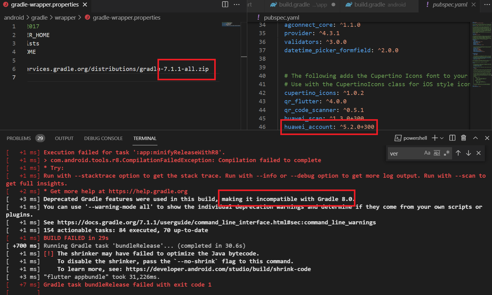Cannot Build App When implement Huawei Account kit · Issue #95 · HMS-Core/hms-flutter-plugin ...