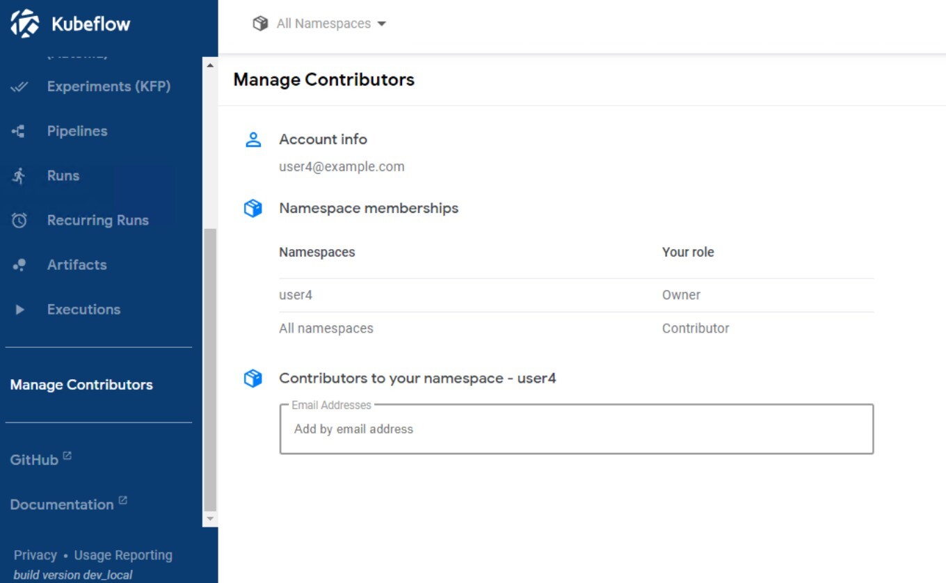 "Your role" for "All namespaces" is displayed as "Contributor" · Issue #7188 · kubeflow/kubeflow ...