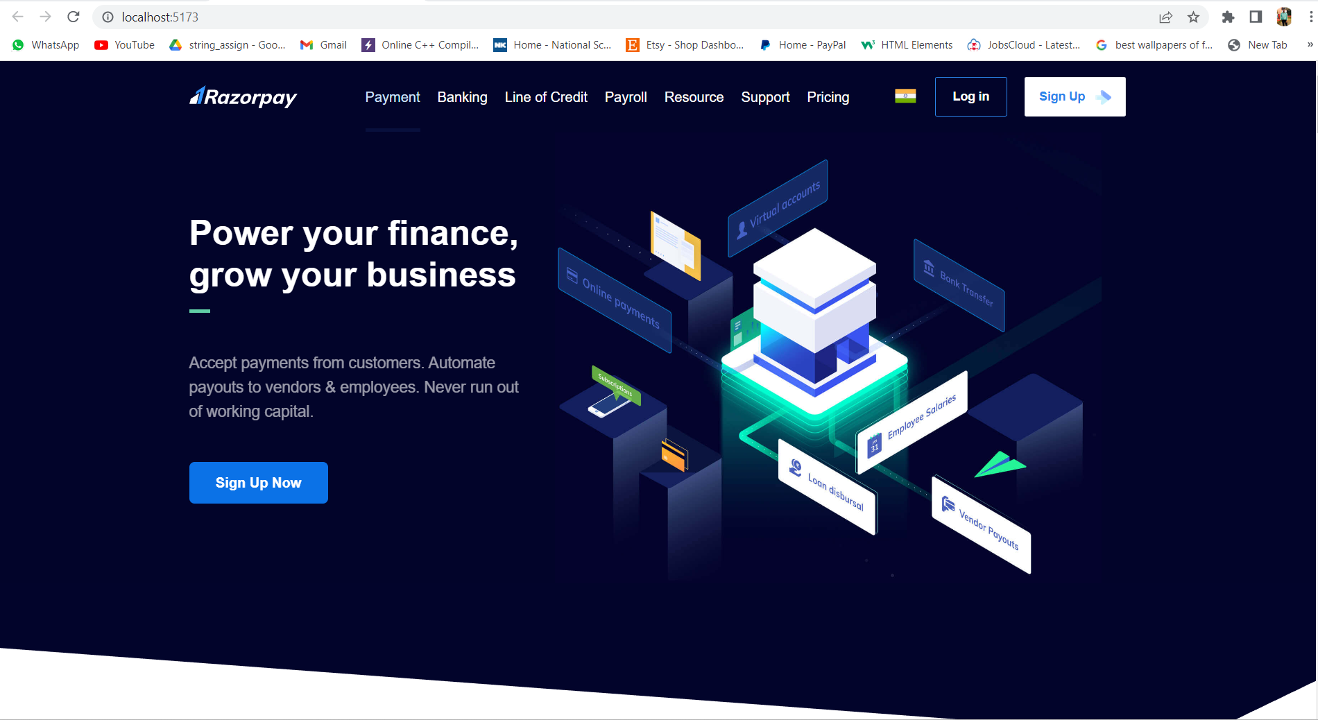 GitHub - Mohammedaslaan/Razorpay-Clone-Website