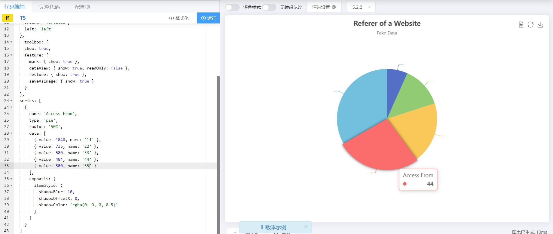 [Bug] 饼图数据的那么为数字时，数据视图编辑后重新渲染异常 · Issue #16354 · apache/echarts · GitHub