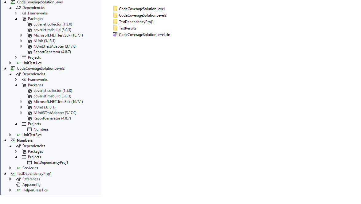 Unable to exclude dependency projects · Issue #1133 · coverlet-coverage/coverlet · GitHub