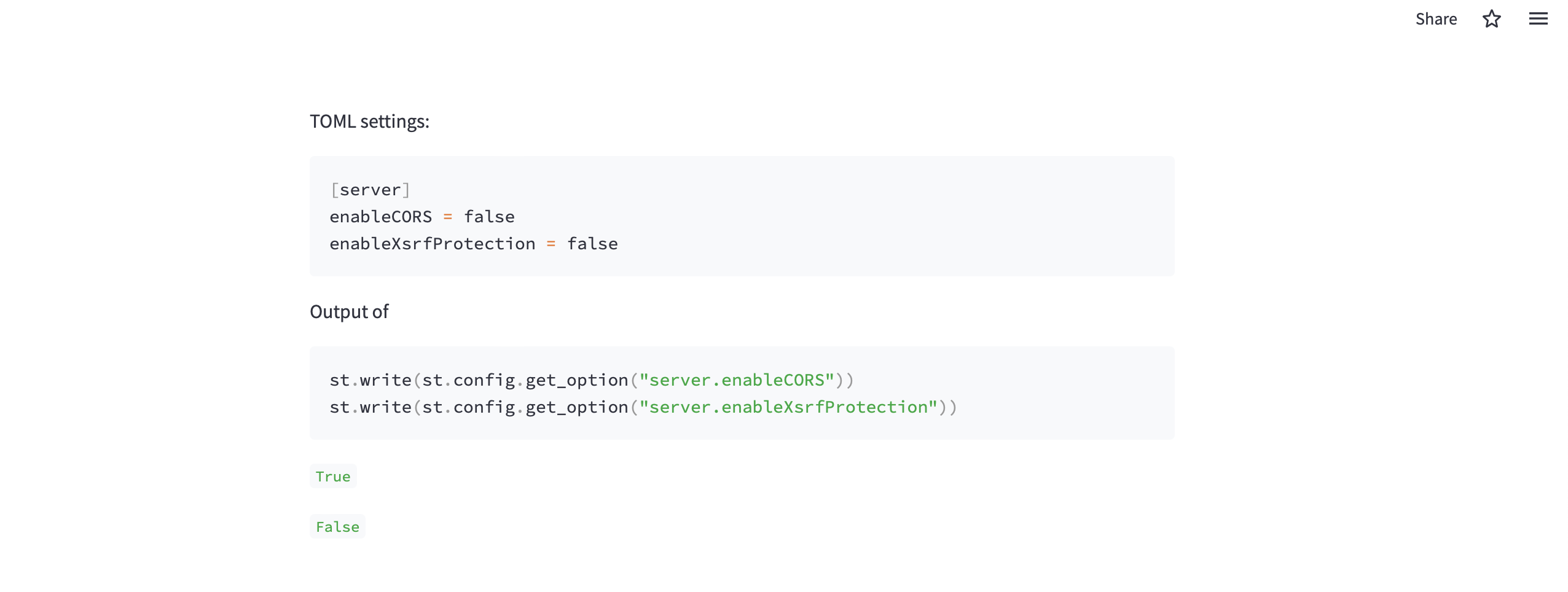 Unable To Set Enablecors To False · Issue 5558 · Streamlit Streamlit · Github