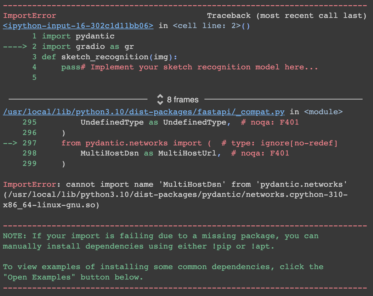 ImportError: cannot import name 'MultiHostDsn' from 'pydantic.networks' #6578 · Issue #4912 ...