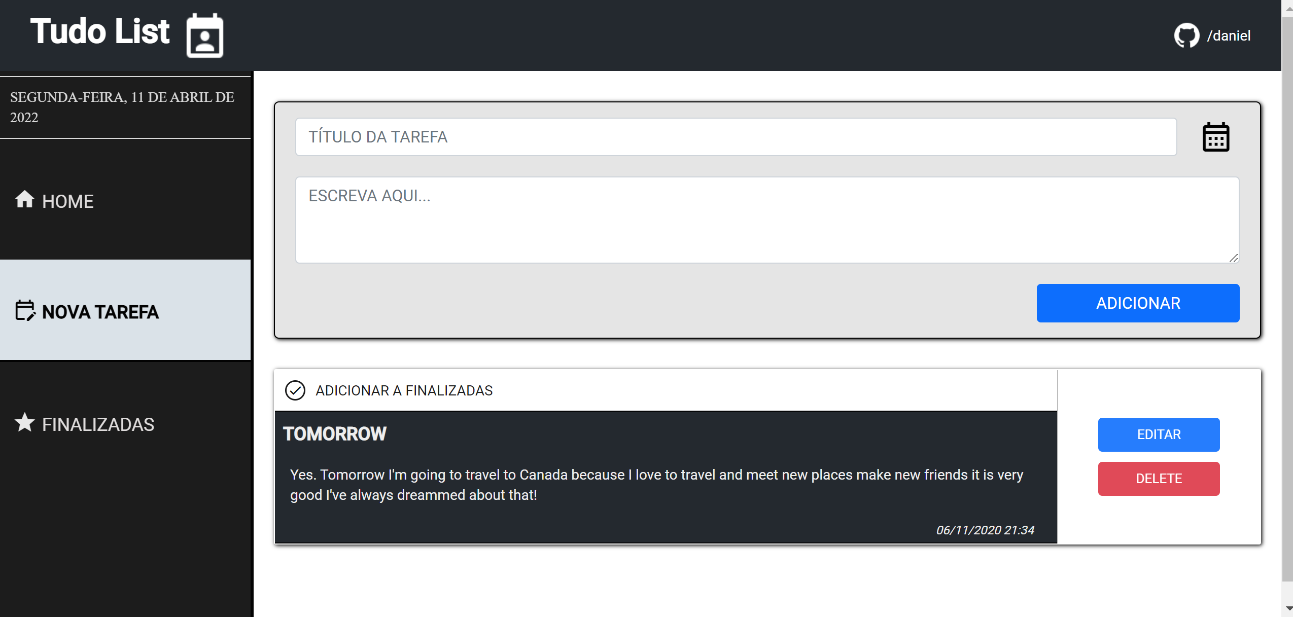 Github Daniel Bs Dev Tudo List