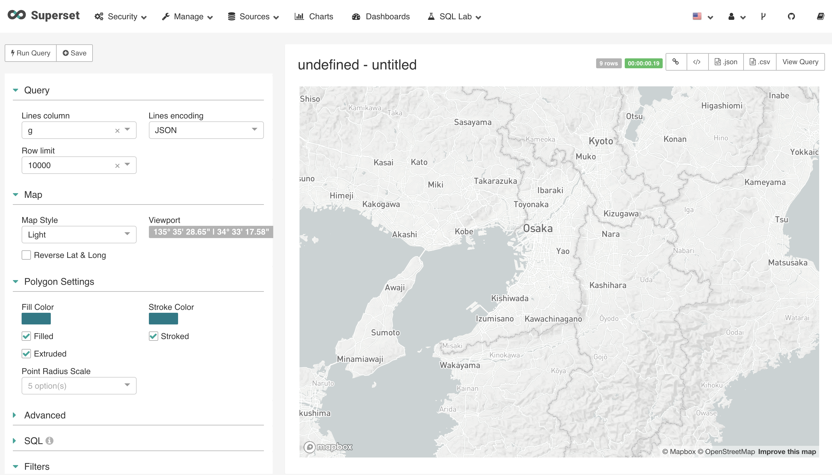 I'd like to create a choropleth map using polygon data in units of ...