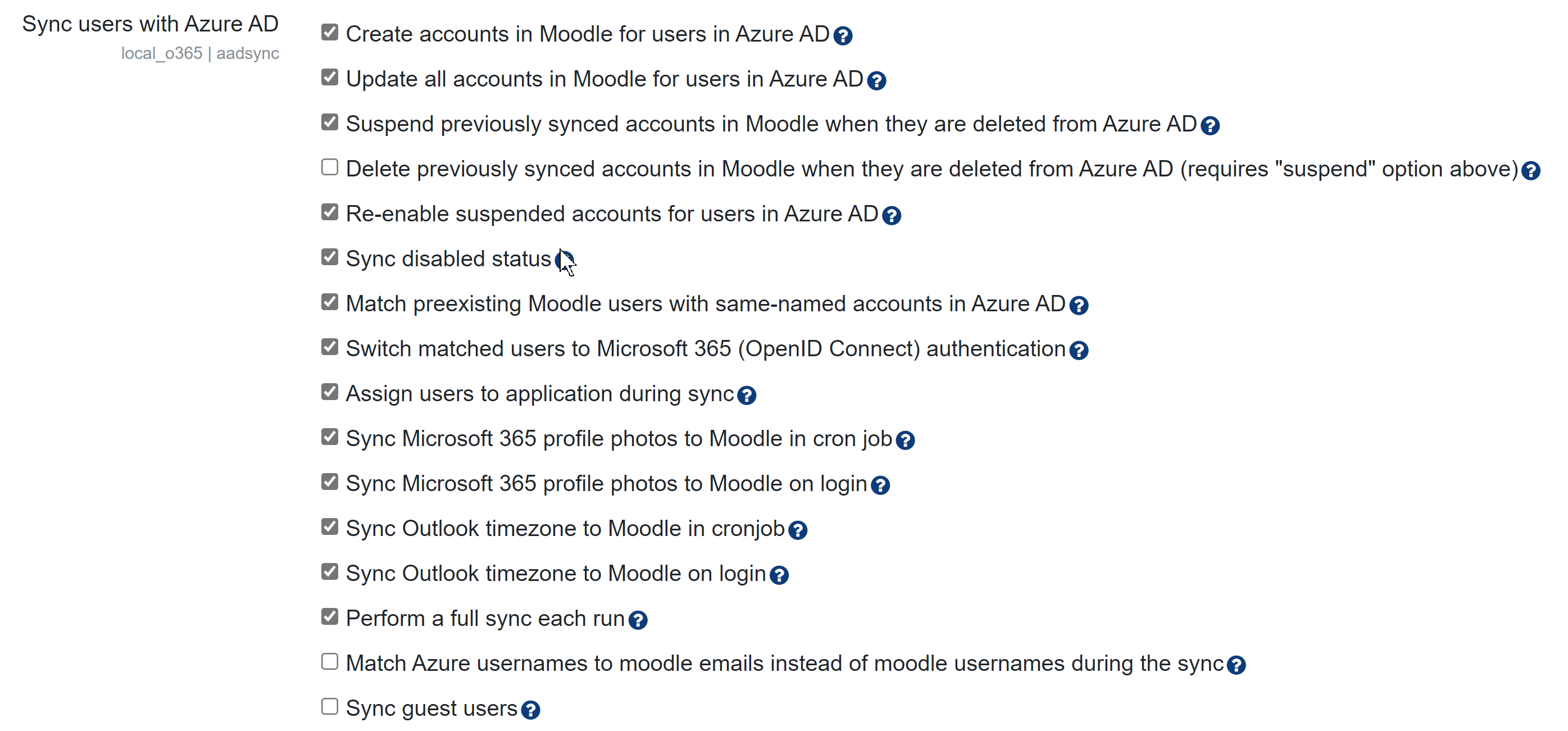 Guest users in AAD are being modified in Moodle even though "Sync guest users" is disabled ...