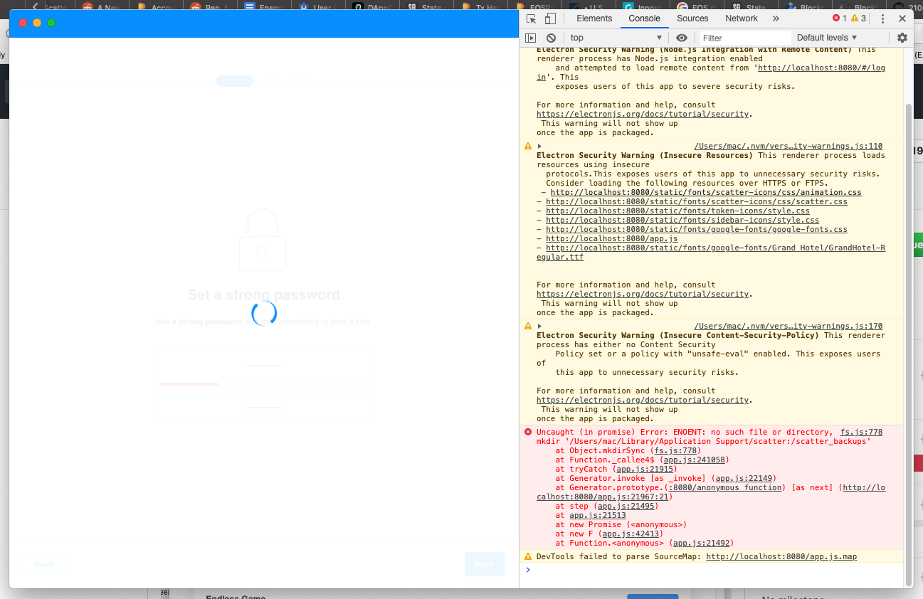 Creating a new Scatter fails after reset · Issue #344 · GetScatter/ScatterDesktop · GitHub