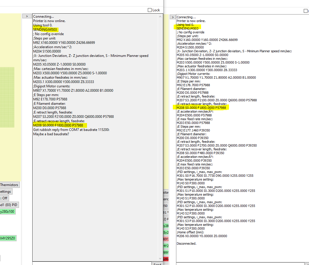 Pyserial problem with M503 · Issue #1058 · kliment/Printrun · GitHub