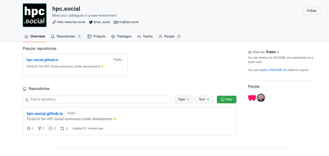 Suggestion Organization Might Be Instead Hpc Social · Issue 2 · Hpc Socialhpc Socialgithub