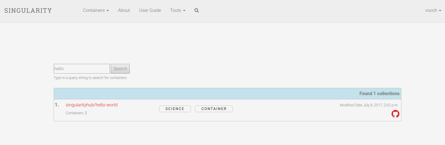 improve search interface · Issue #39 · singularityhub/singularityhub.github.io · GitHub