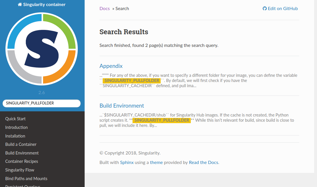 SINGULARITY_PULLFOLDER not honored for 3.1 · Issue #2788 · apptainer/singularity · GitHub