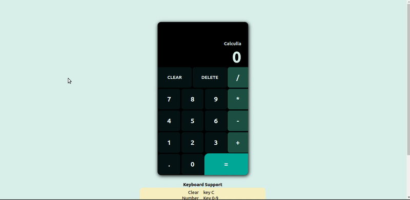 GitHub - espiNovah/calculla: Basic Calculator from The Odin Project