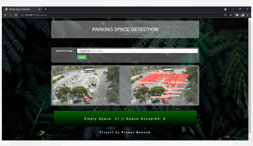 GitHub - pranav-bansod/Parking-Space-Detection: Deep Learning Object ...