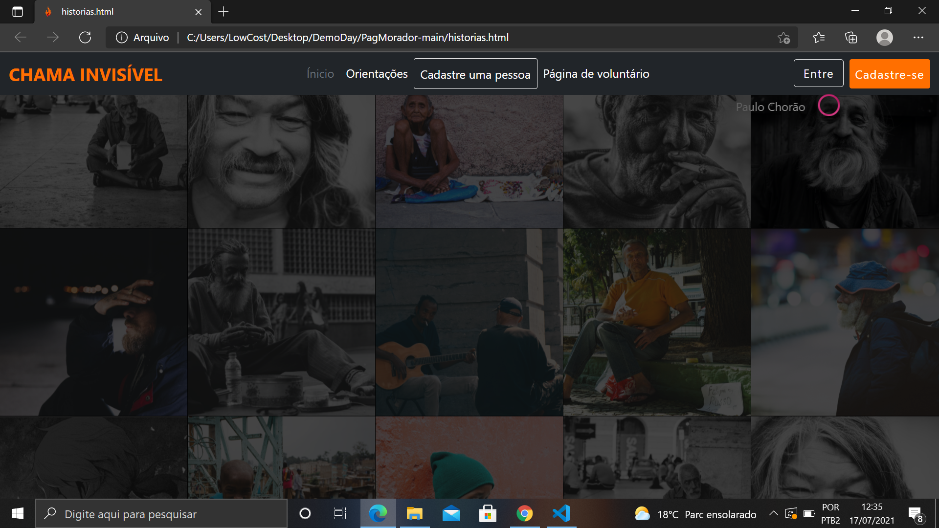 GitHub - Railssa1/Chama-Invisivel