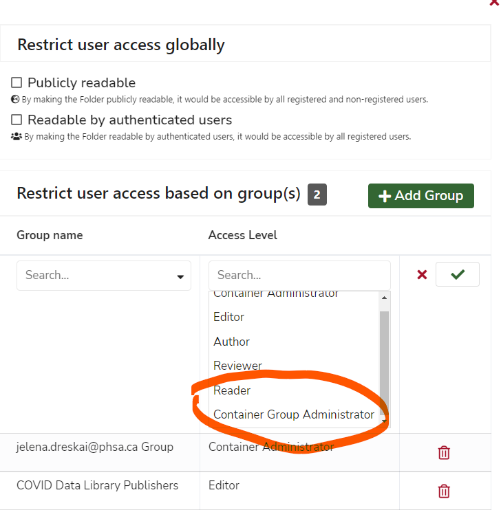 User Access Assignment Irrelevant Access Roles Show Up In Ui · Issue 409 · Maurodatamapper