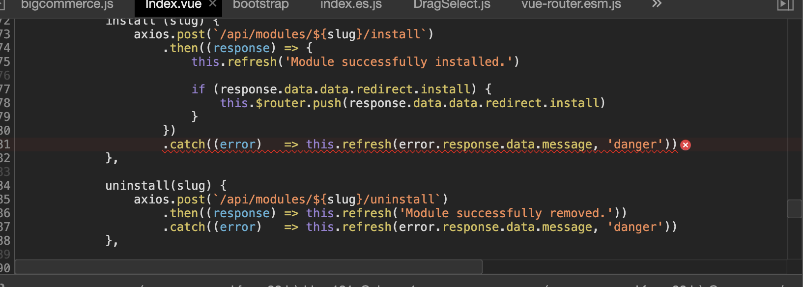 Module install redirect not working · Issue #483 · fusioncms/fusioncms · GitHub