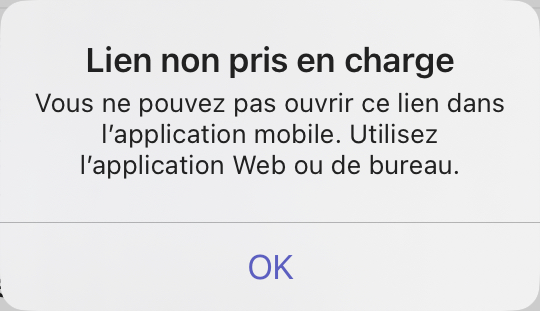Teams Call Deeplink not working on iOS · Issue #1403 · OfficeDev/microsoft-teams-library-js · GitHub