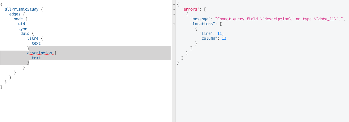 Why Graphql Returns An Error When Field Is Empty · Issue 9978 · Gatsbyjsgatsby · Github
