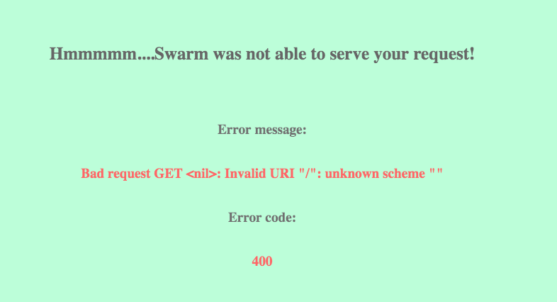 GET request for '/' should return HTTP 200 · Issue #155 · ethersphere/swarm · GitHub