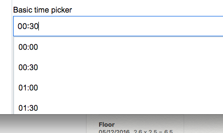 Timepicker drop down does not highlight selected value · Issue #444 · dojo/widgets · GitHub
