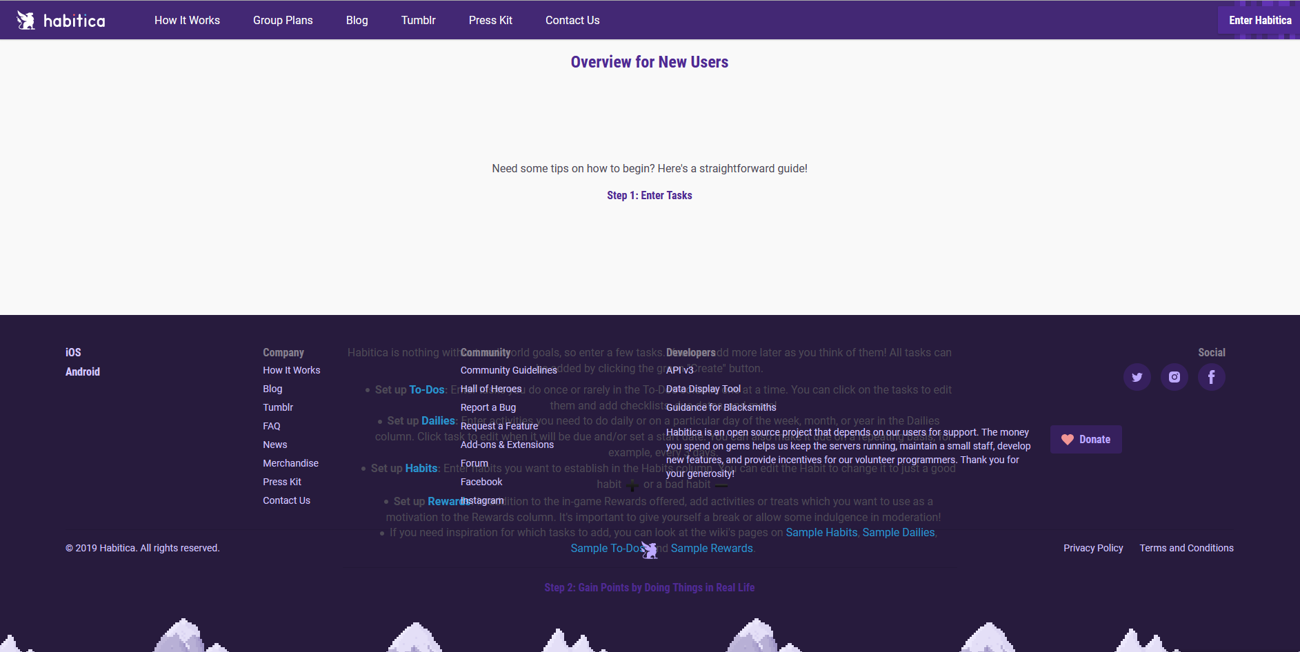 Static overview page layout is completely broken · Issue #12070 · HabitRPG/habitica · GitHub
