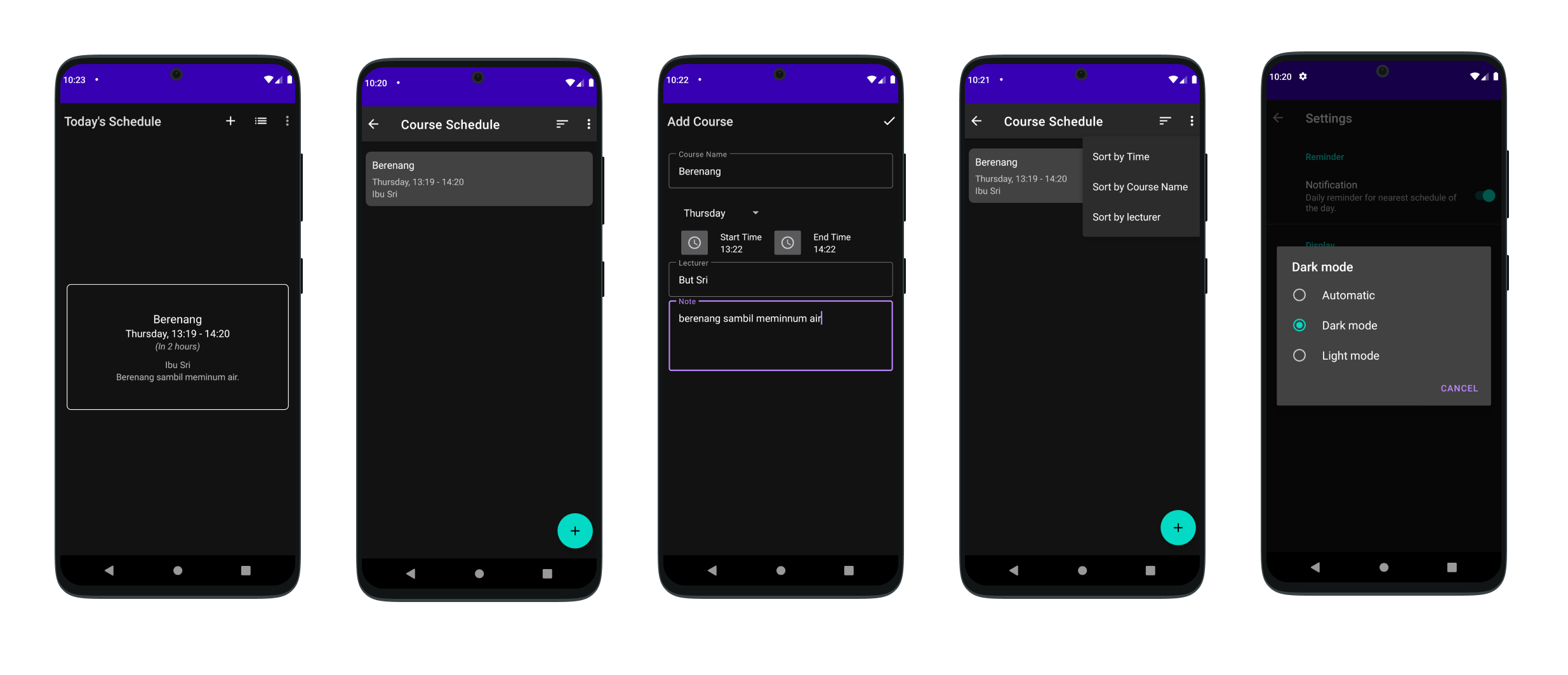 GitHub - dheniyaaa/CourseScheduleApp-SUAAD