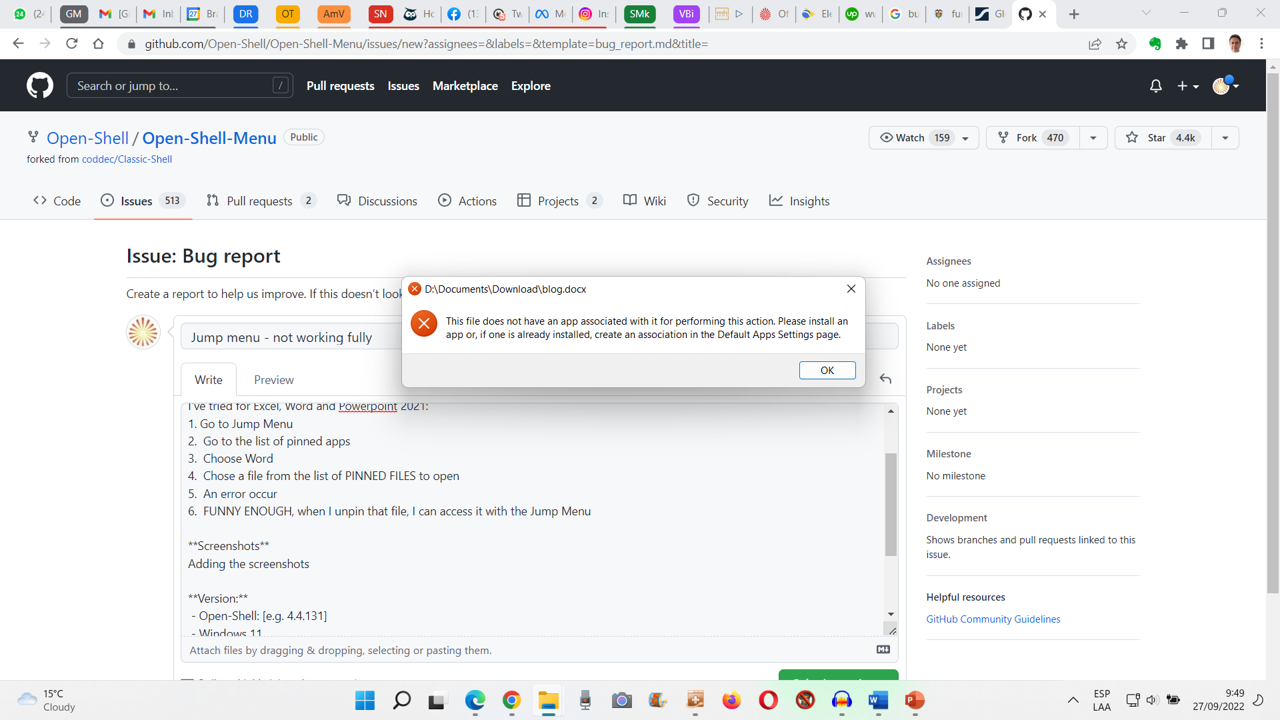 Jump Menu Not Working Fully · Issue 1154 · Open Shellopen Shell Menu · Github 