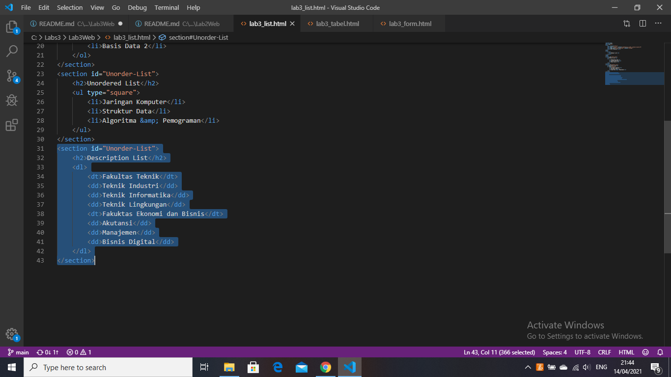 GitHub - dheasagita/Lab3Web