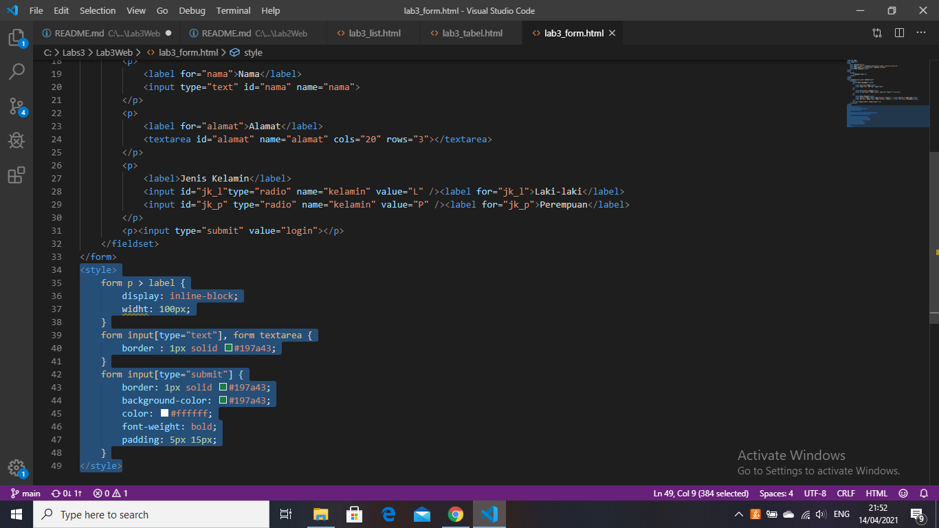 GitHub - dheasagita/Lab3Web