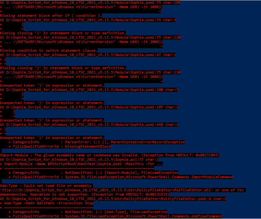Ltsc20215135 Not Executing Errors · Issue 395 · Farag2sophia 4942
