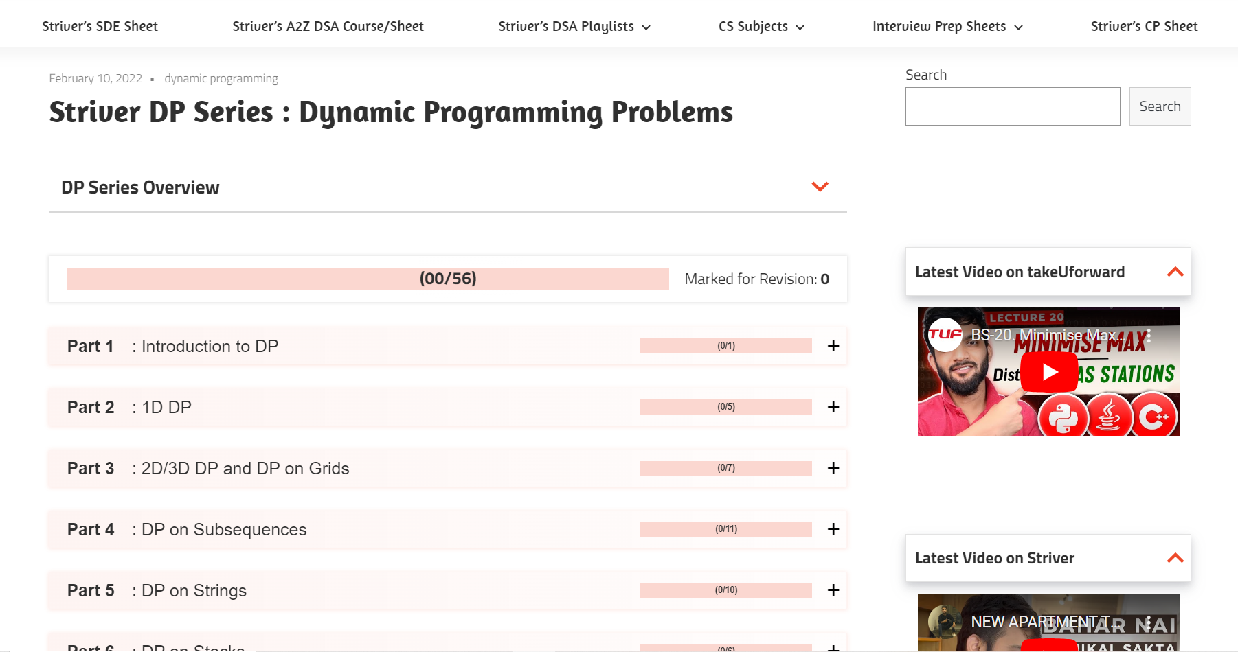 GitHub - Surandharan/Mastering-Bottom-Up-DP