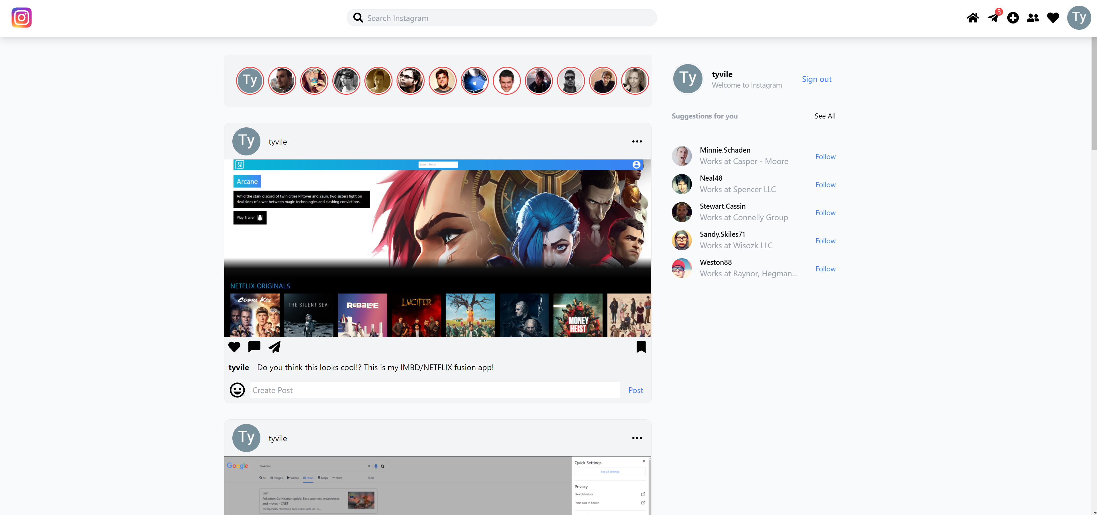 GitHub - ty-vile/ig_Clone_Project