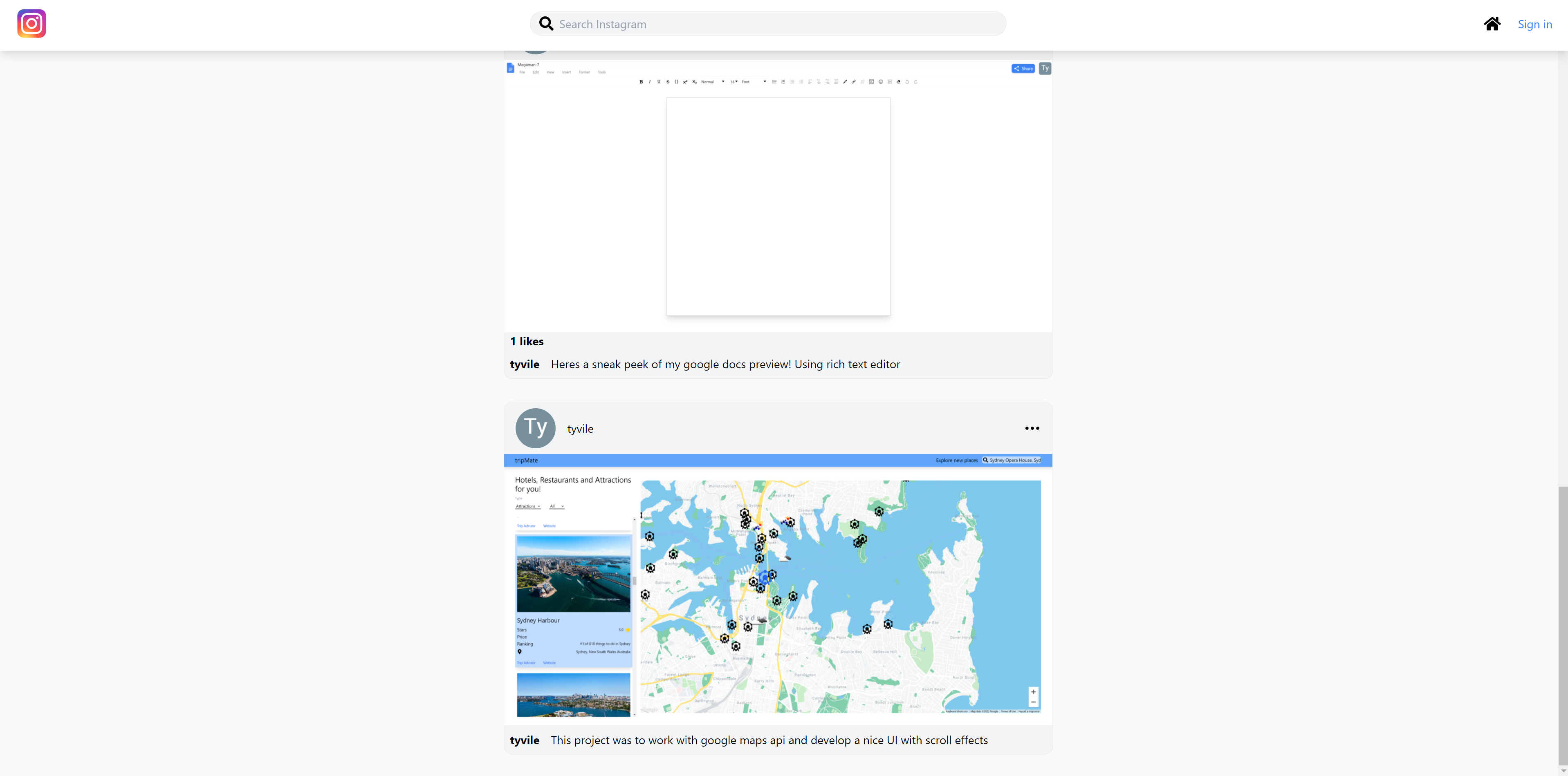 GitHub - ty-vile/ig_Clone_Project