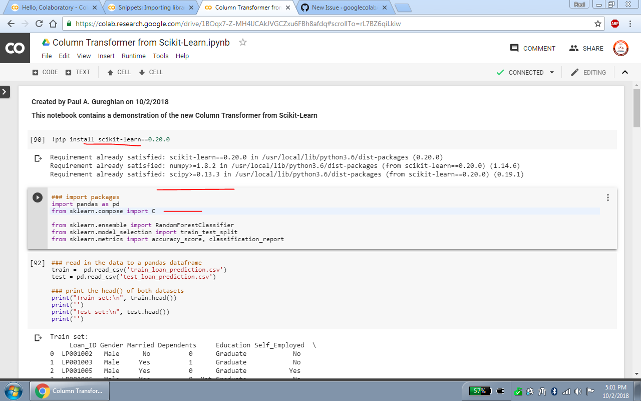 Cant import ColumnTransformer · Issue #289 · googlecolab/colabtools · GitHub