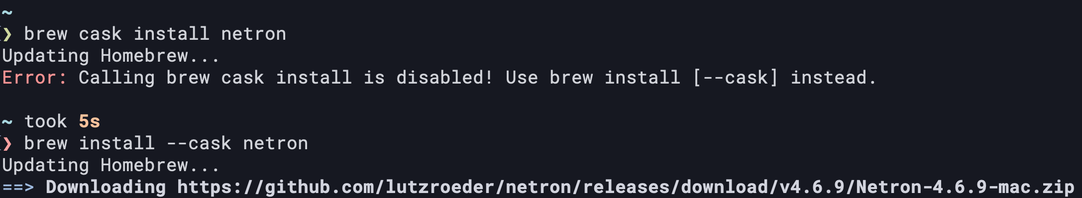 brew cask install is disabled · Issue #661 · lutzroeder/netron · GitHub