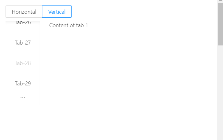 tabs组件内容太多时，左右滑动点击了最后一项后，回不到第一项，上下滑动时，只能通过鼠标滚动上下滚动，如果页面还有滚动条时，不方便操作 · Issue #25195 · ant-design ...