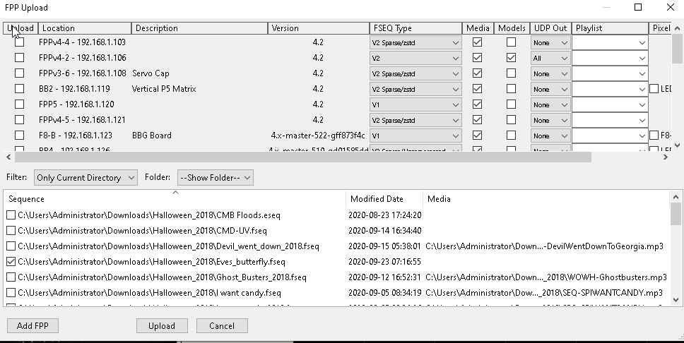 FPP Connect List of available FPPs disappears · Issue #2239 ...
