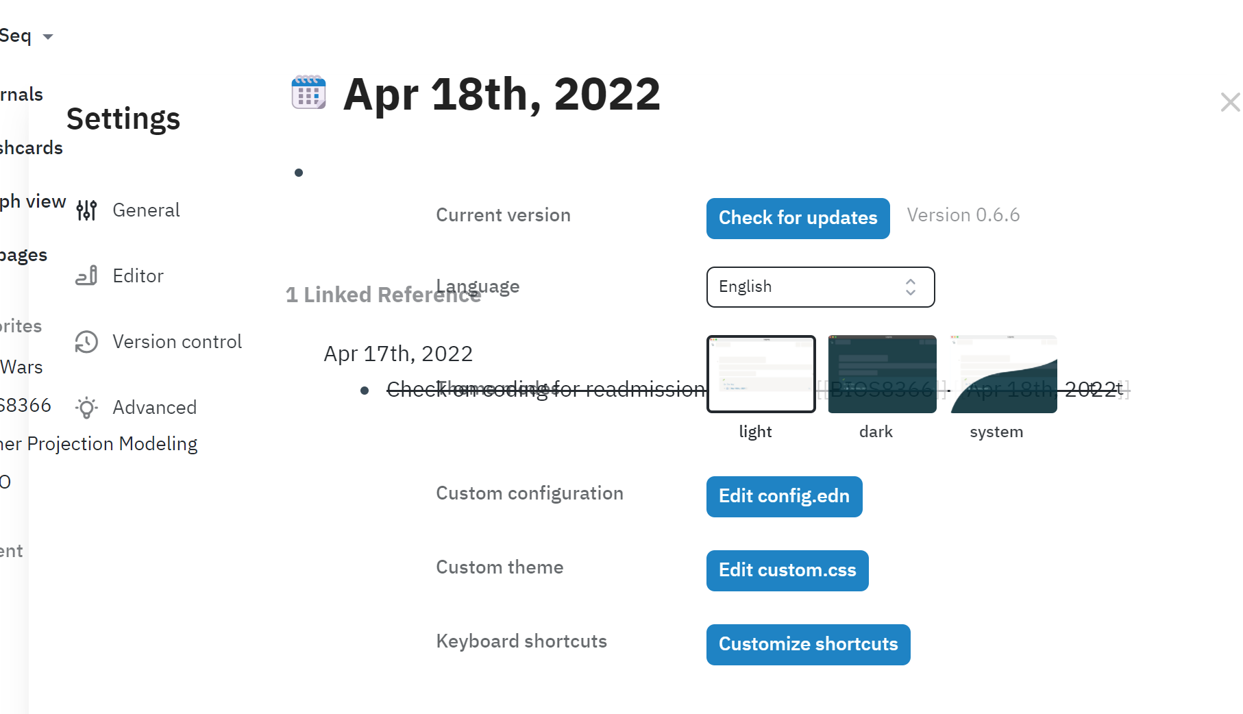 Transparent settings pane in 0.6.6 on Windows · Issue #4967 · logseq/logseq · GitHub