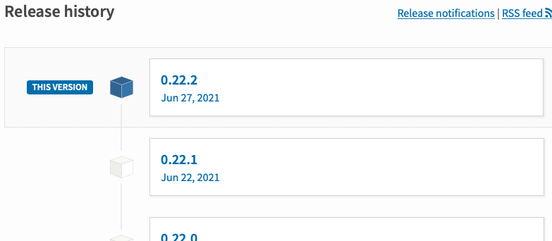 As a developer, I'd like the Python template repo to build again ...