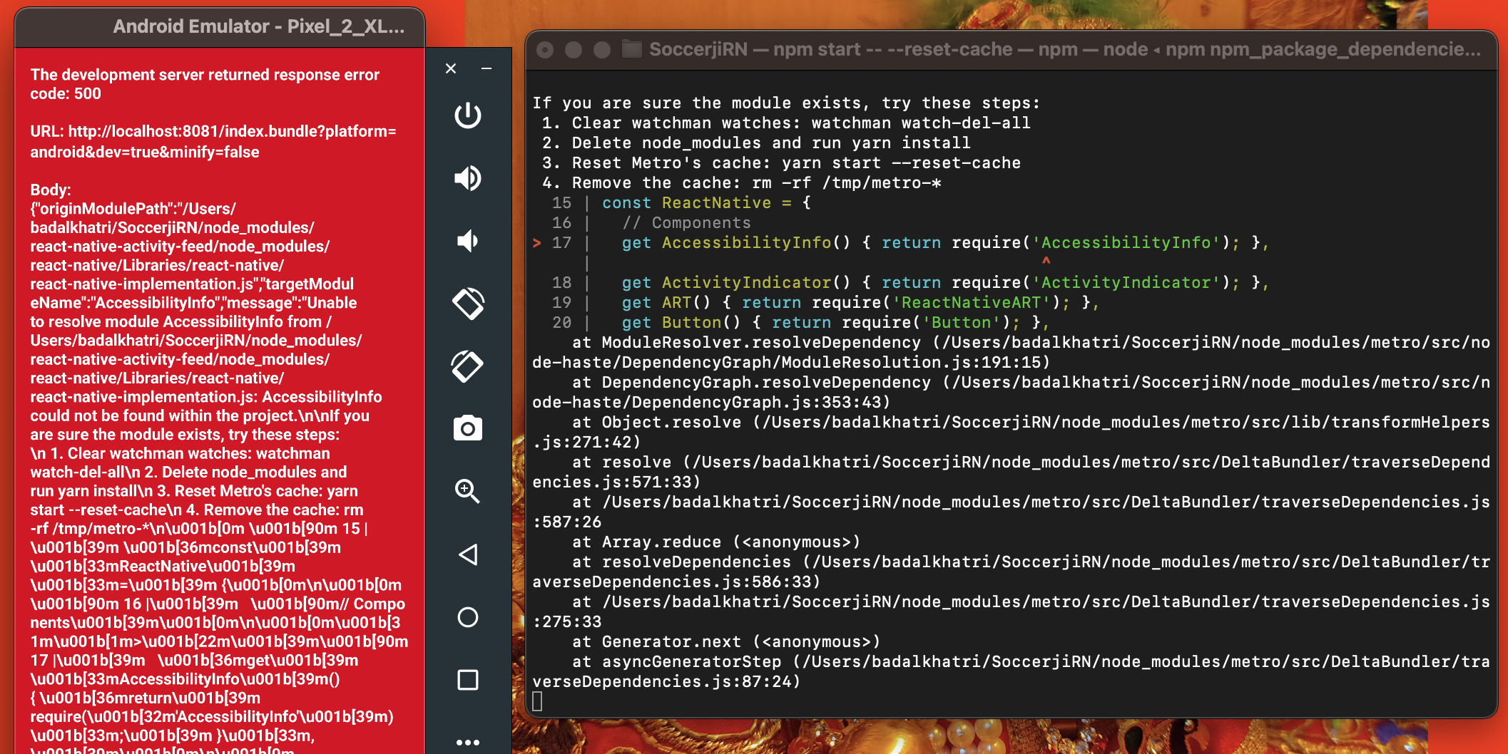 Unable to resolve module AccessibilityInfo · Issue #181 · GetStream/react-native-activity-feed ...