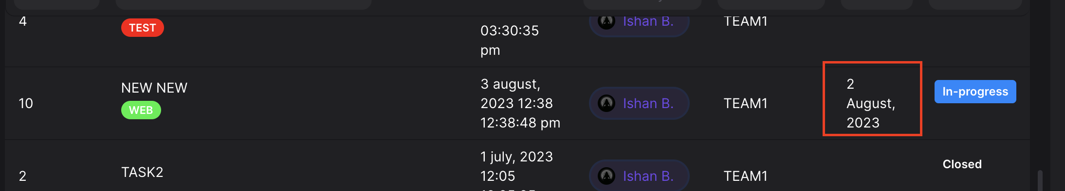 [Bug] Created at Date in Tasks is wrong · Issue #6639 · ever-co/ever-gauzy · GitHub