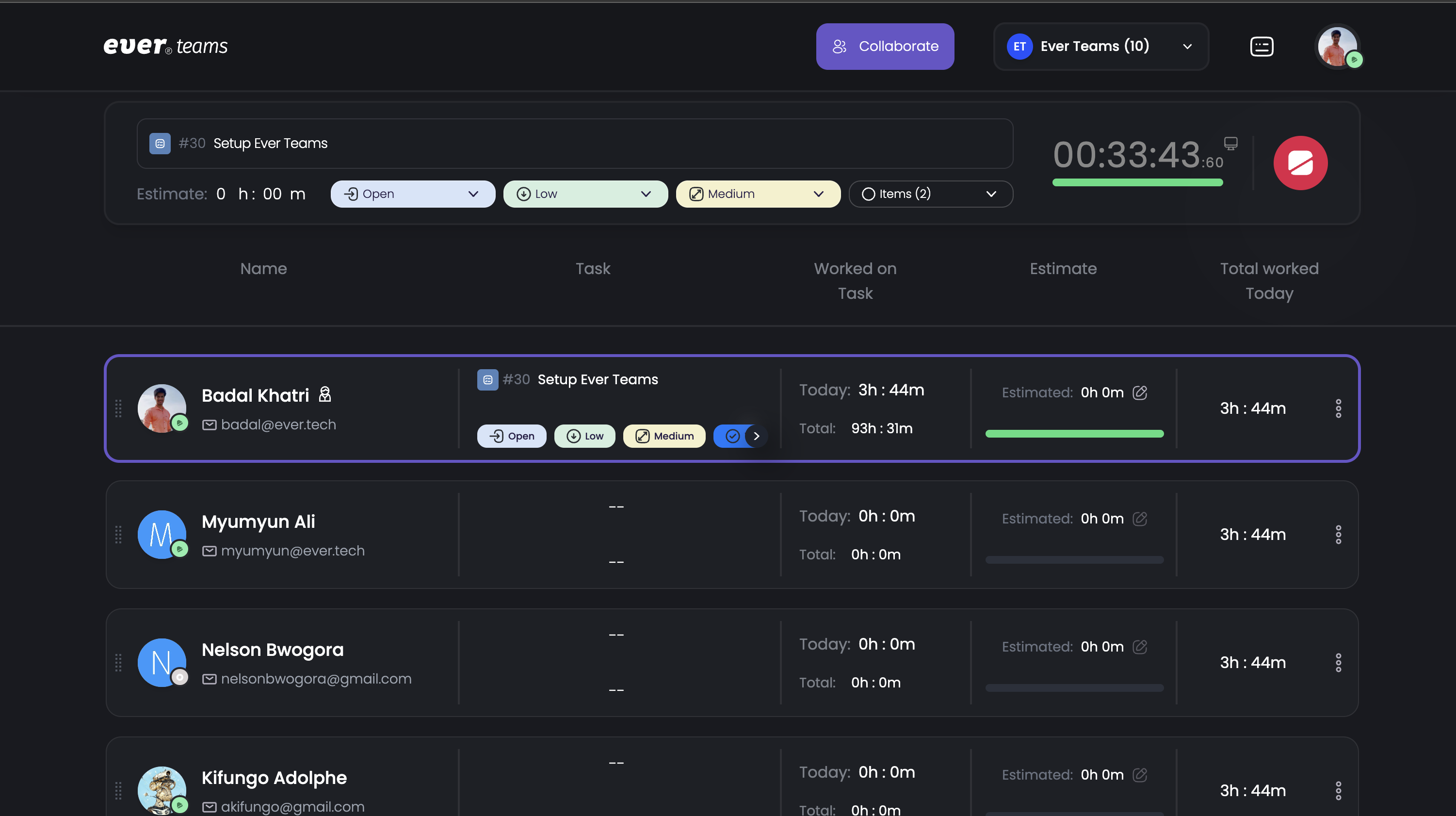 Bug Invalid Worked On Tasktotal Worked Task · Issue 1592 · Ever Coever Teams · Github