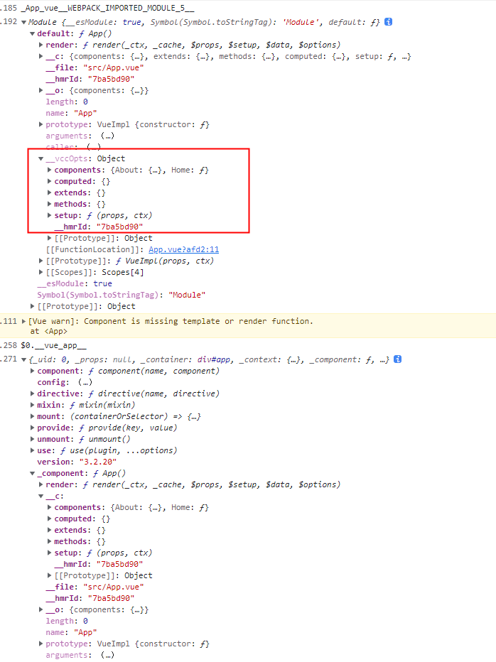 Warn Component Is Missing Template Or Render Function In V3 2 20 21 Issue 4939 Vuejs core 