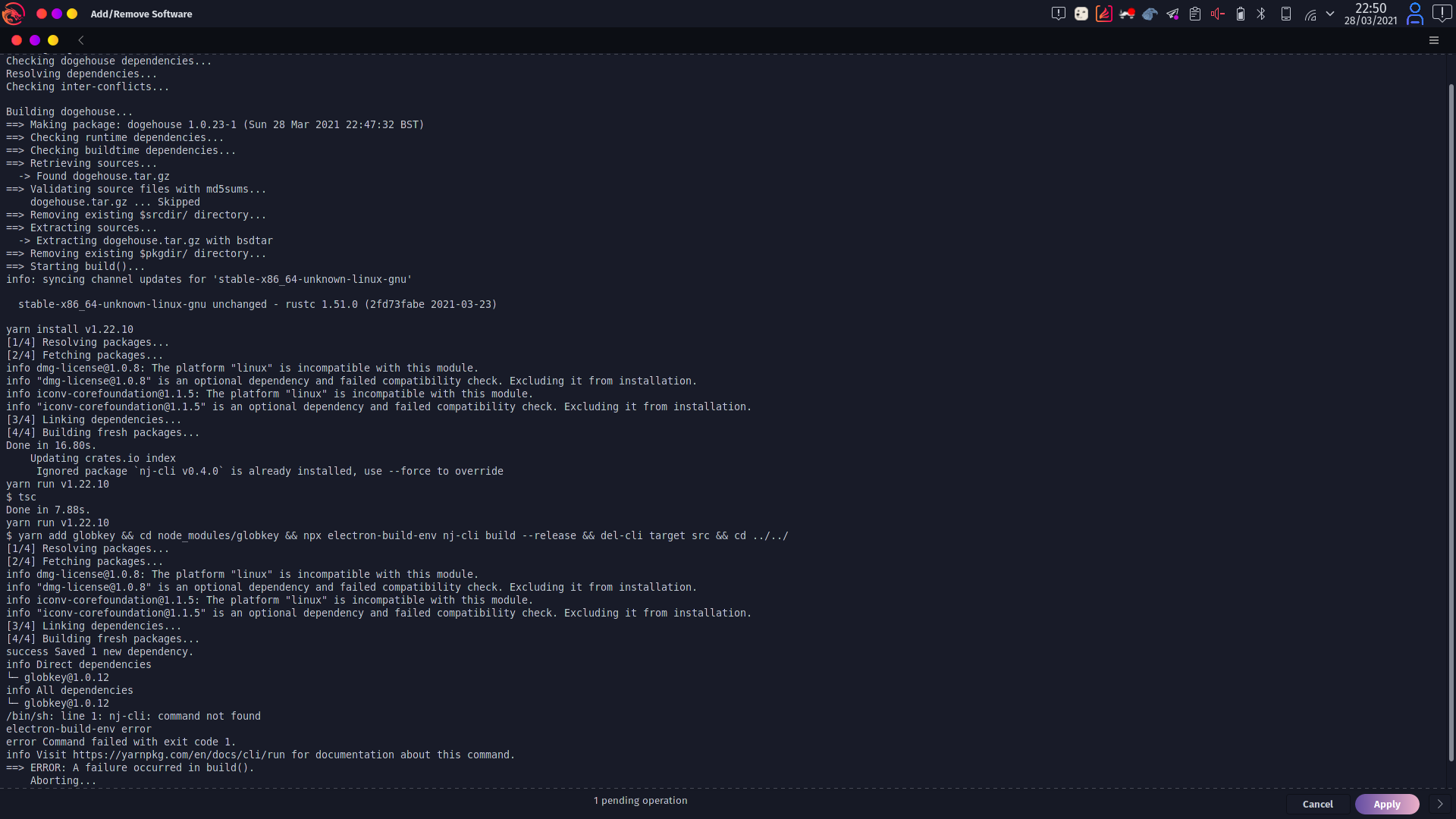 DogeHouse Does Not Install On AUR (Arch User Repository) · Issue #1653 · benawad/dogehouse · GitHub