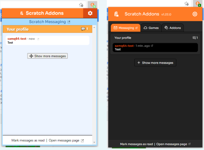 Scratch Addons v10.0 vs v1.22.0 · ScratchAddons ScratchAddons · Discussion #3779 · GitHub