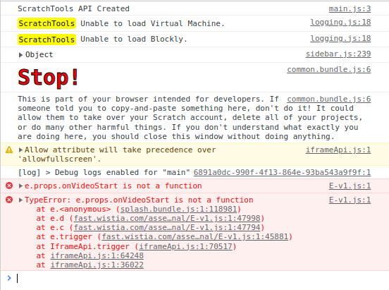 Sidebar balnk when signed out · Issue #288 · STForScratch/ScratchTools · GitHub