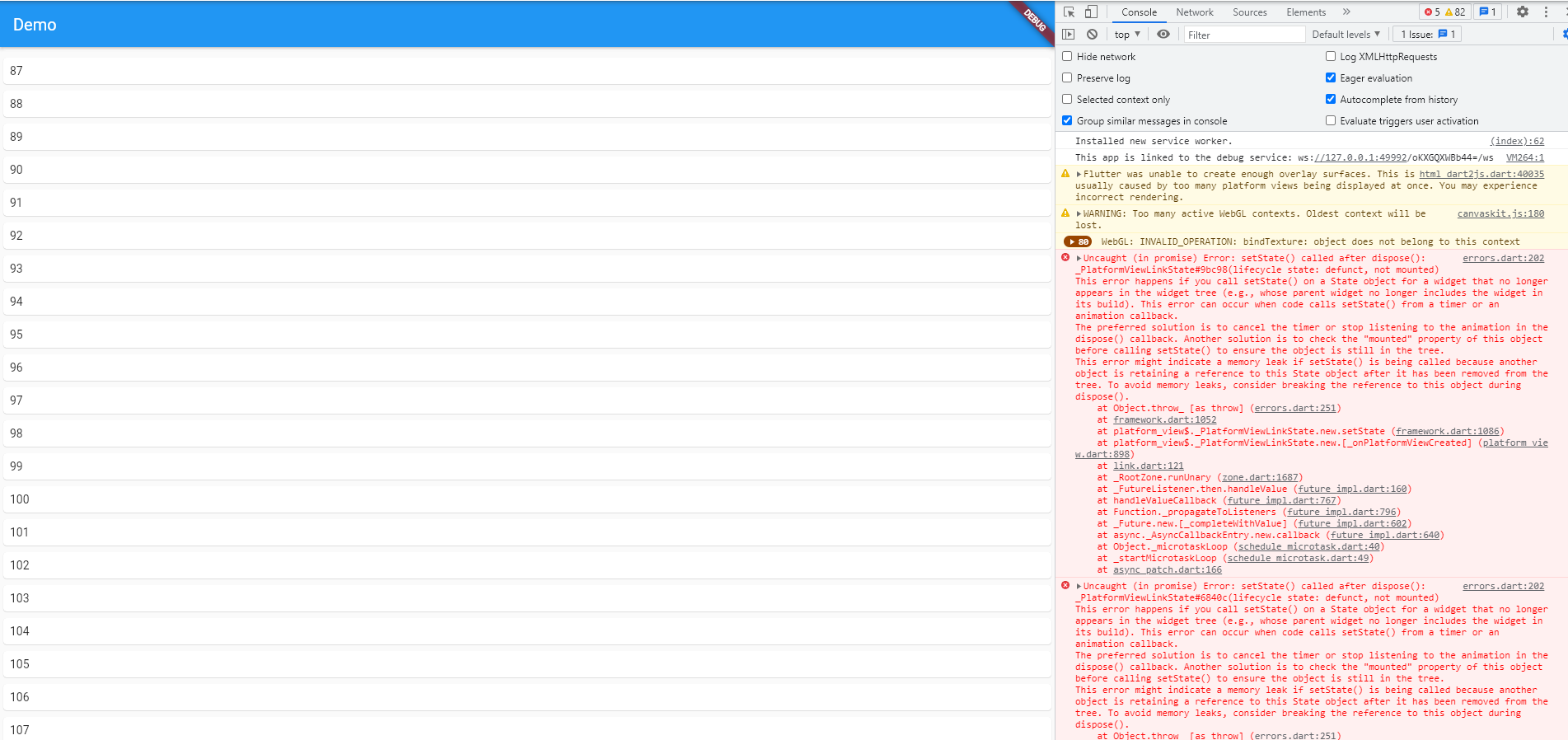 [Web][url_launcher][WebGL] Flashing items with Links · Issue #87686 · flutter/flutter · GitHub