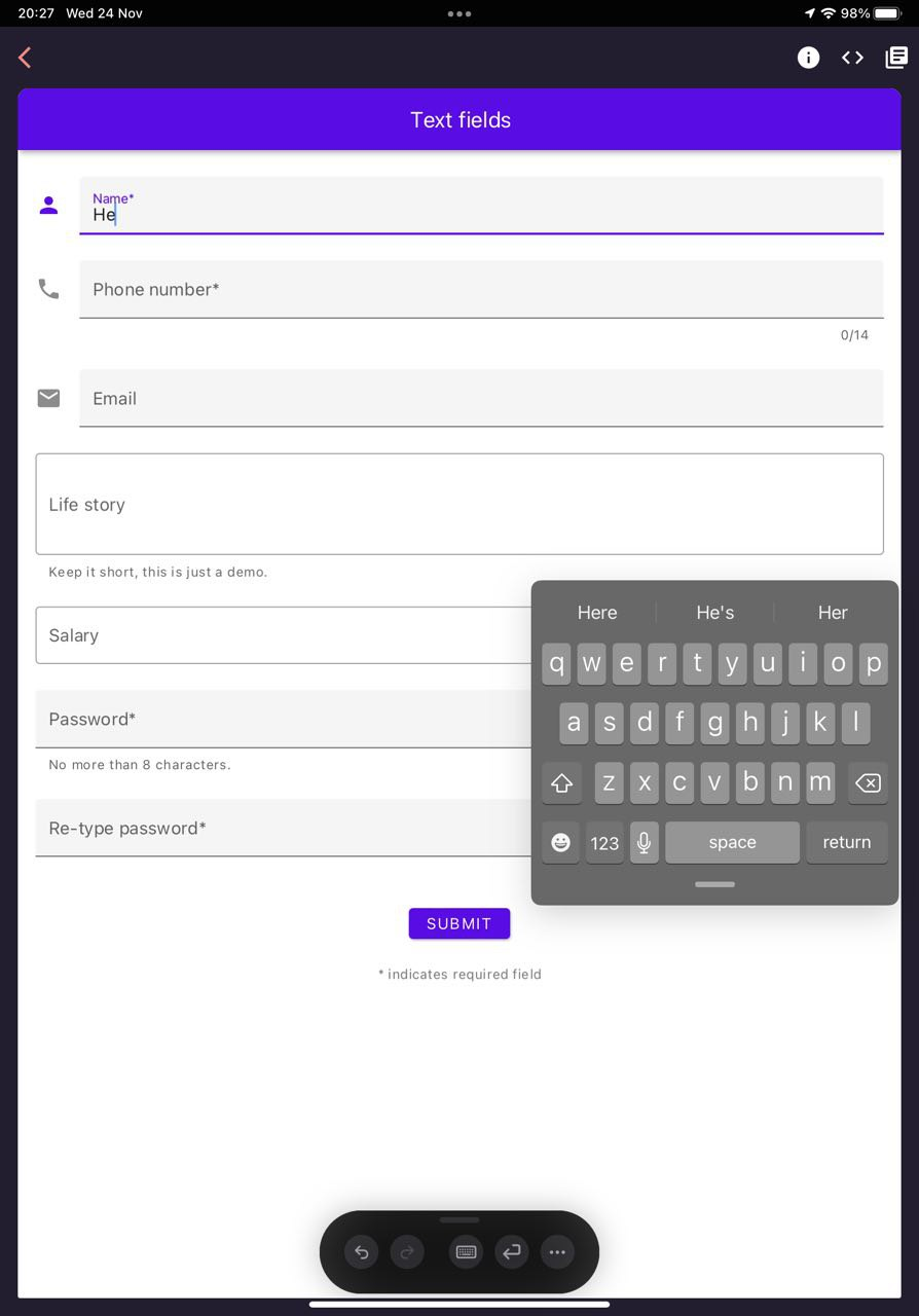 [Web] iPad 11" Pro 2021 pencil causes screen to go white upon interaction with Textfield on PWA ...